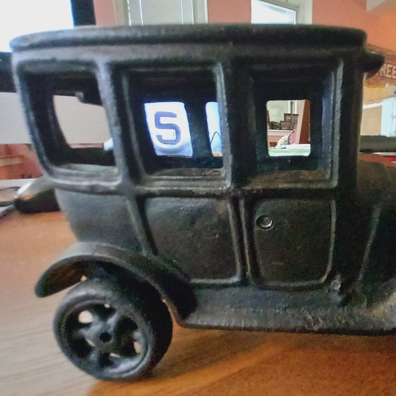 Black Sedan Taxi Cast Iron Car. - Etsy