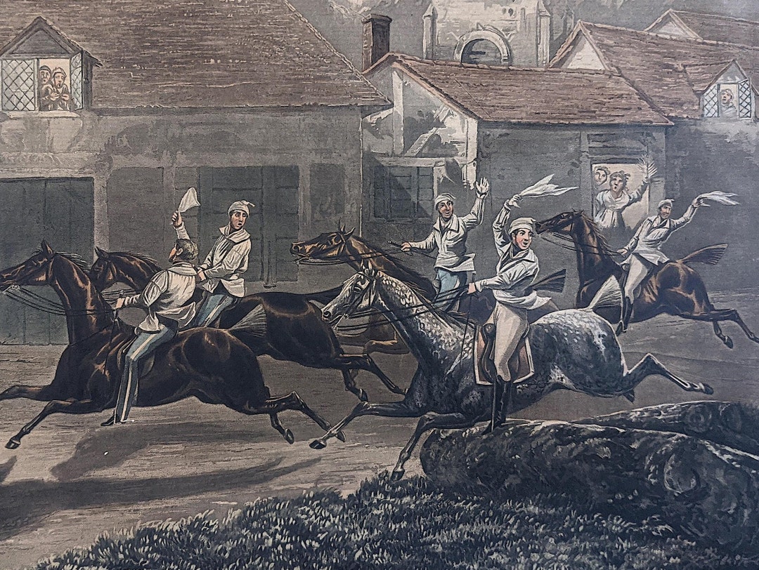 Henry Thomas Alken. "the First Steeple-chace on Record." the Original ...