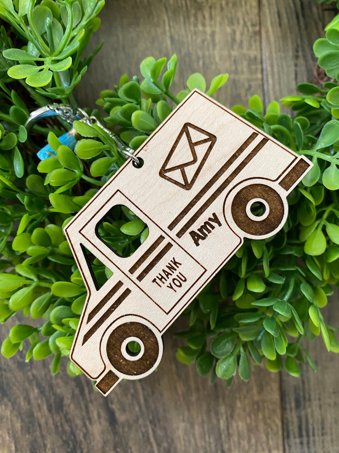 Mail Truck Keychain| USPS Mail Truck | Thankful - Etsy