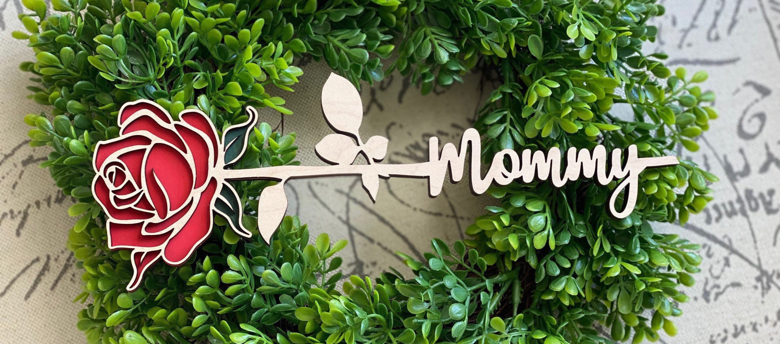 Mothers Day Rose Laser Rose Gifts for Mom Wooden Rose | Etsy