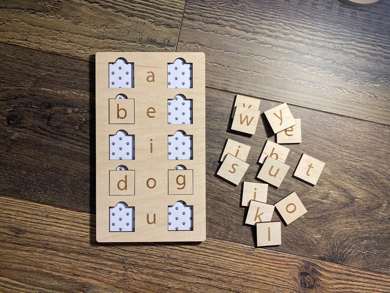 CVC Words Word Boards Wooden Spelling Board Homeschool. - Etsy