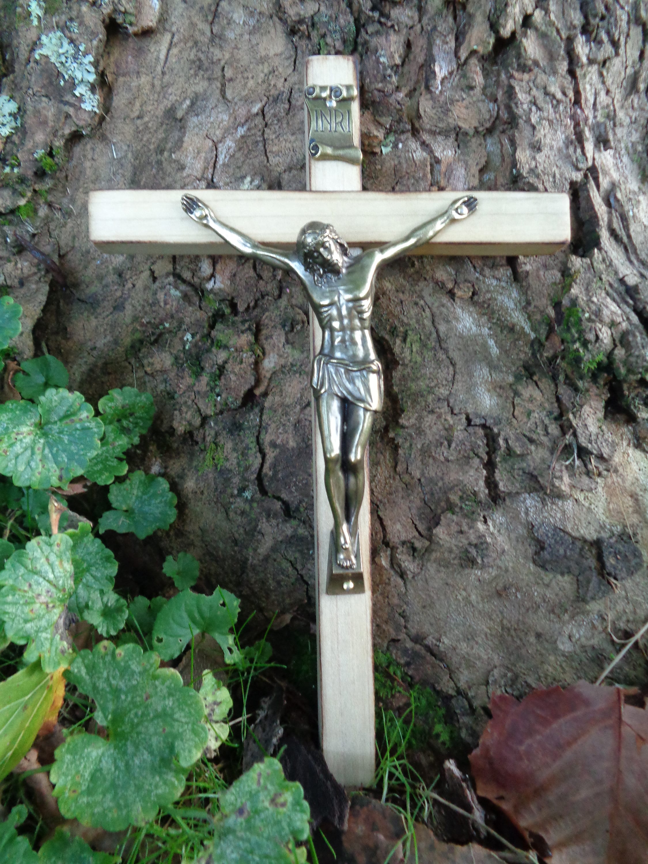 Handmade Wooden Cross/Crucifix Catholic Crucifix with Brass | Etsy