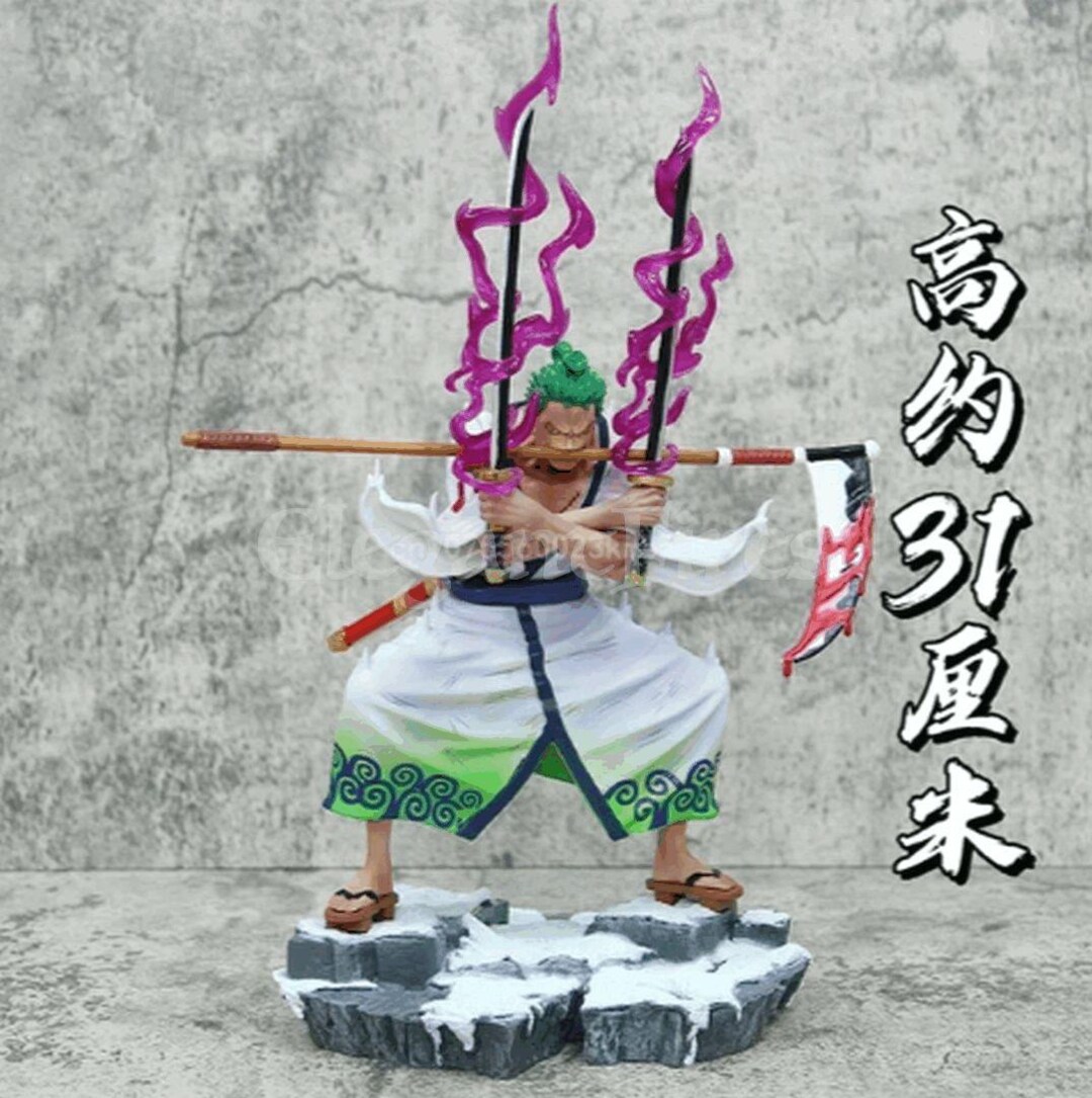 Roronoa Zoro Classic Statue 31cm One Piece Anime Collectible Ornament ...