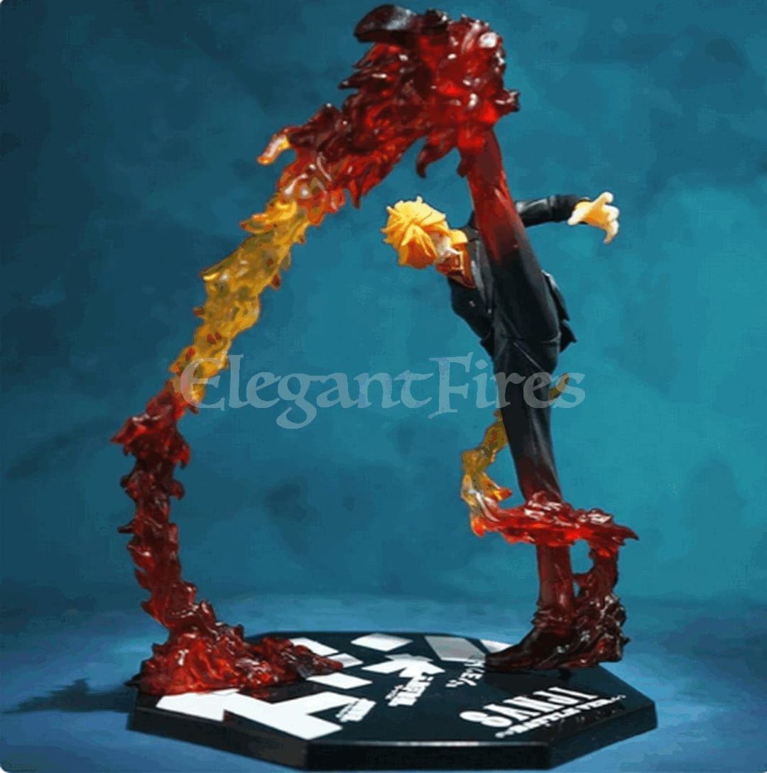 Sanji Fire Battle Action Figure One Piece Anime Collectible Toy 16cm - Etsy