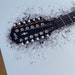 Acoustic, Guitar, Splatter, Art Print, Poster, Unframed - Etsy UK