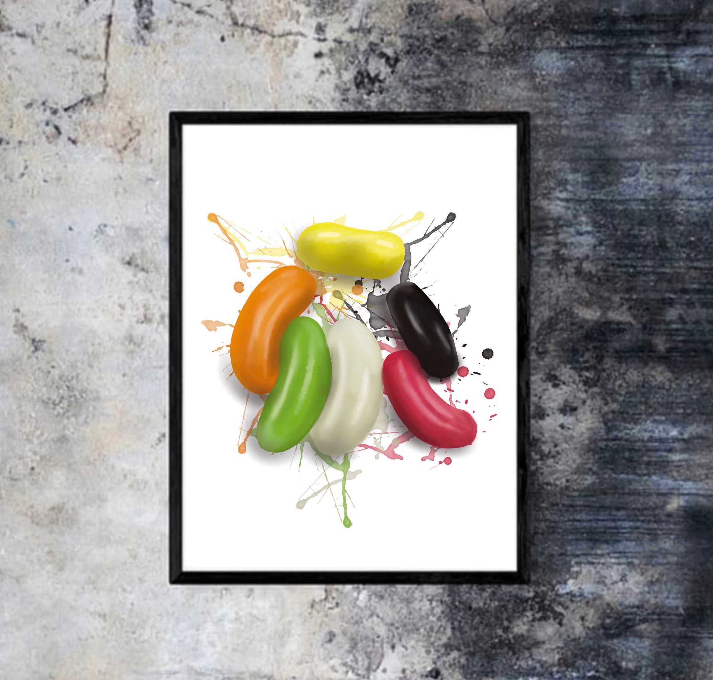 Jelly Bean Poster - Etsy UK