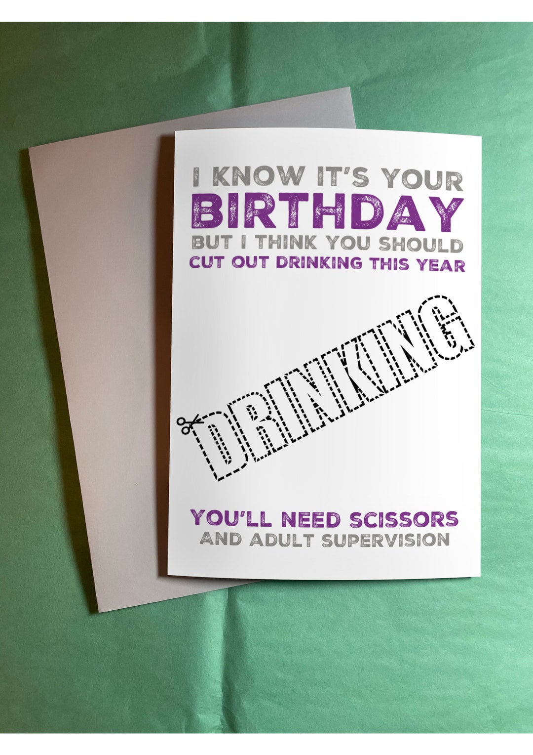 Funny, Happy Birthday, Drinking Card - Etsy