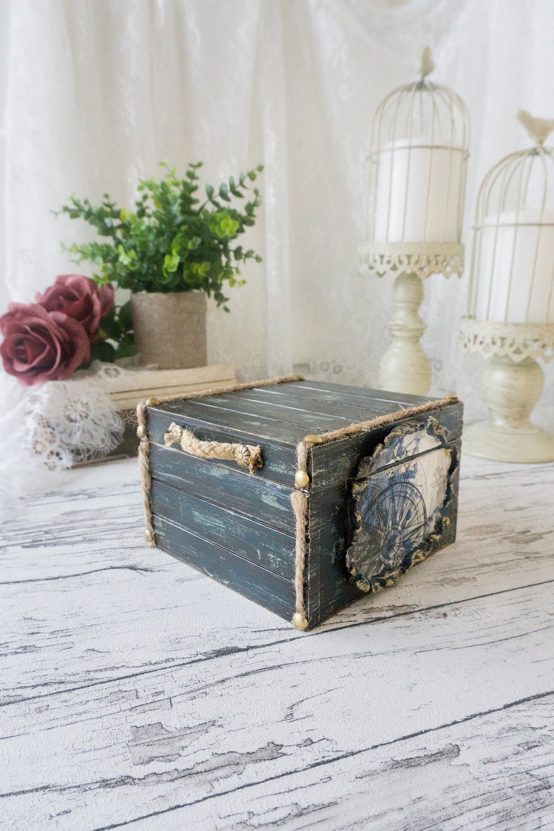 Nautical Candy Storage| Wooden Box| Luxurious Sweet Candies Storage Box ...