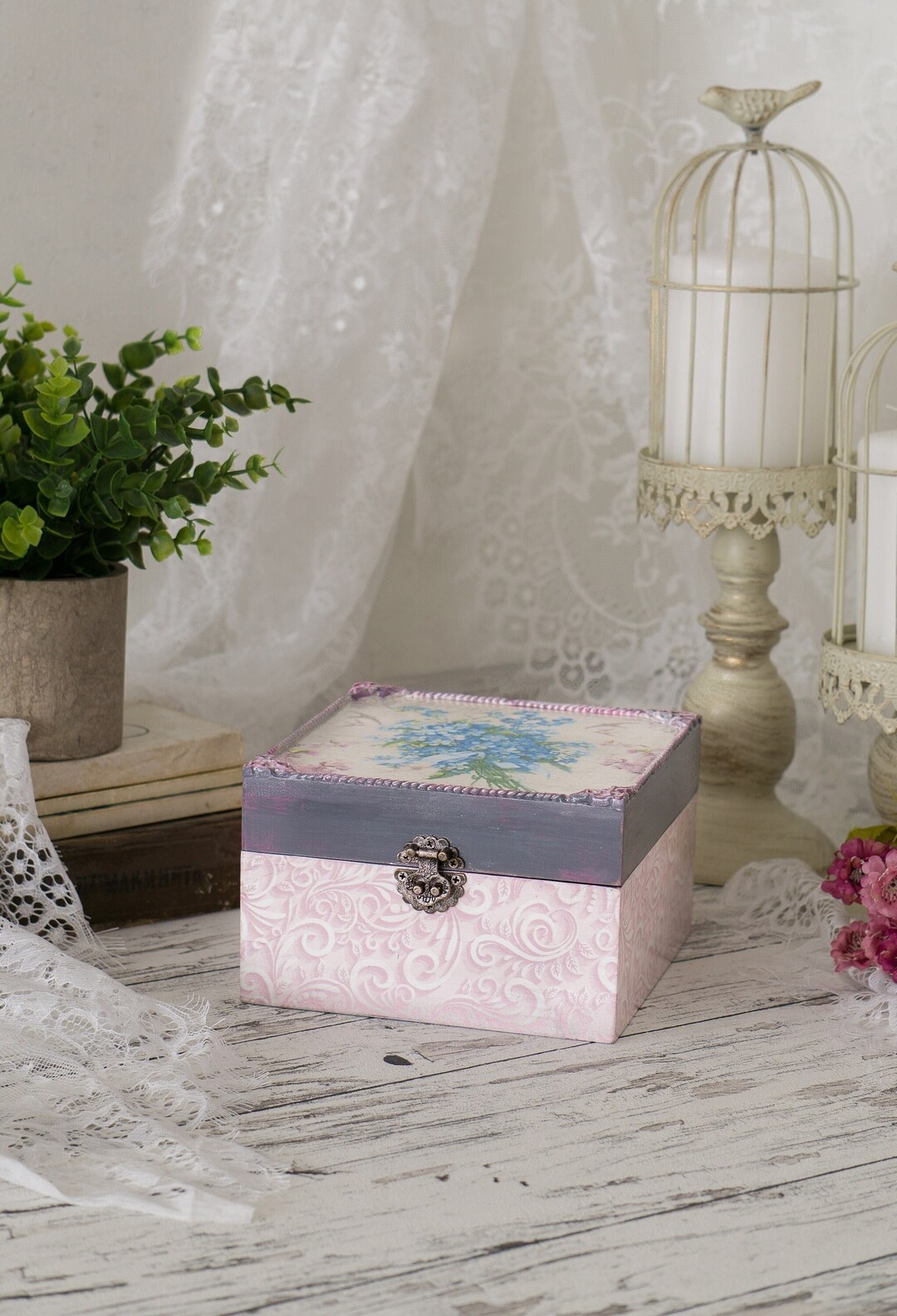 Tea Box Tea Bag Organiser With 4 Compartments Tea Storage Tea Container ...