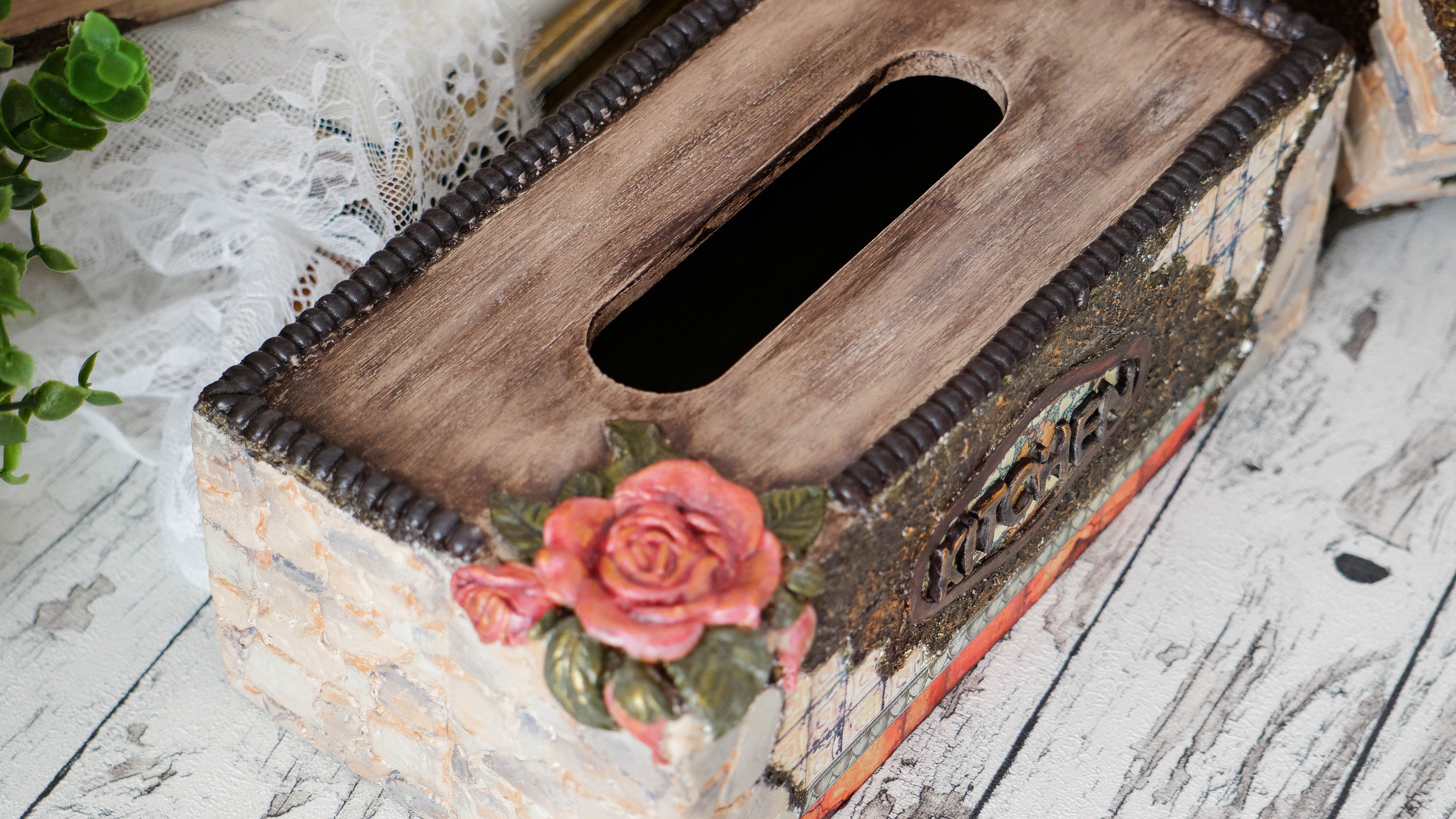 Vintage Tea Box Tissue Box and Tray Tea Box With 9 | Etsy