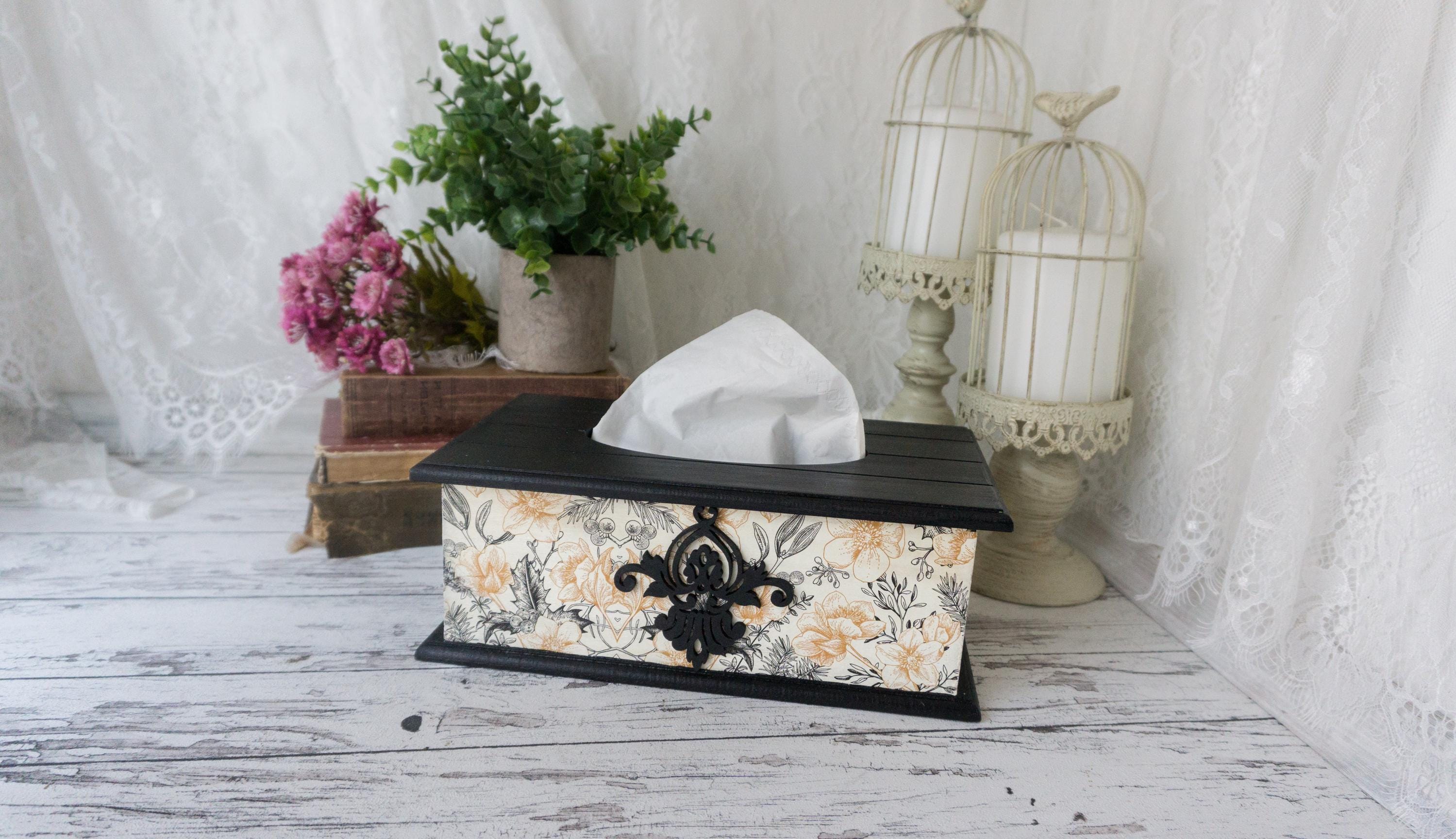 Elegant Tissue Box Cover Luxury Home Decor Wooden Tissue Box ...