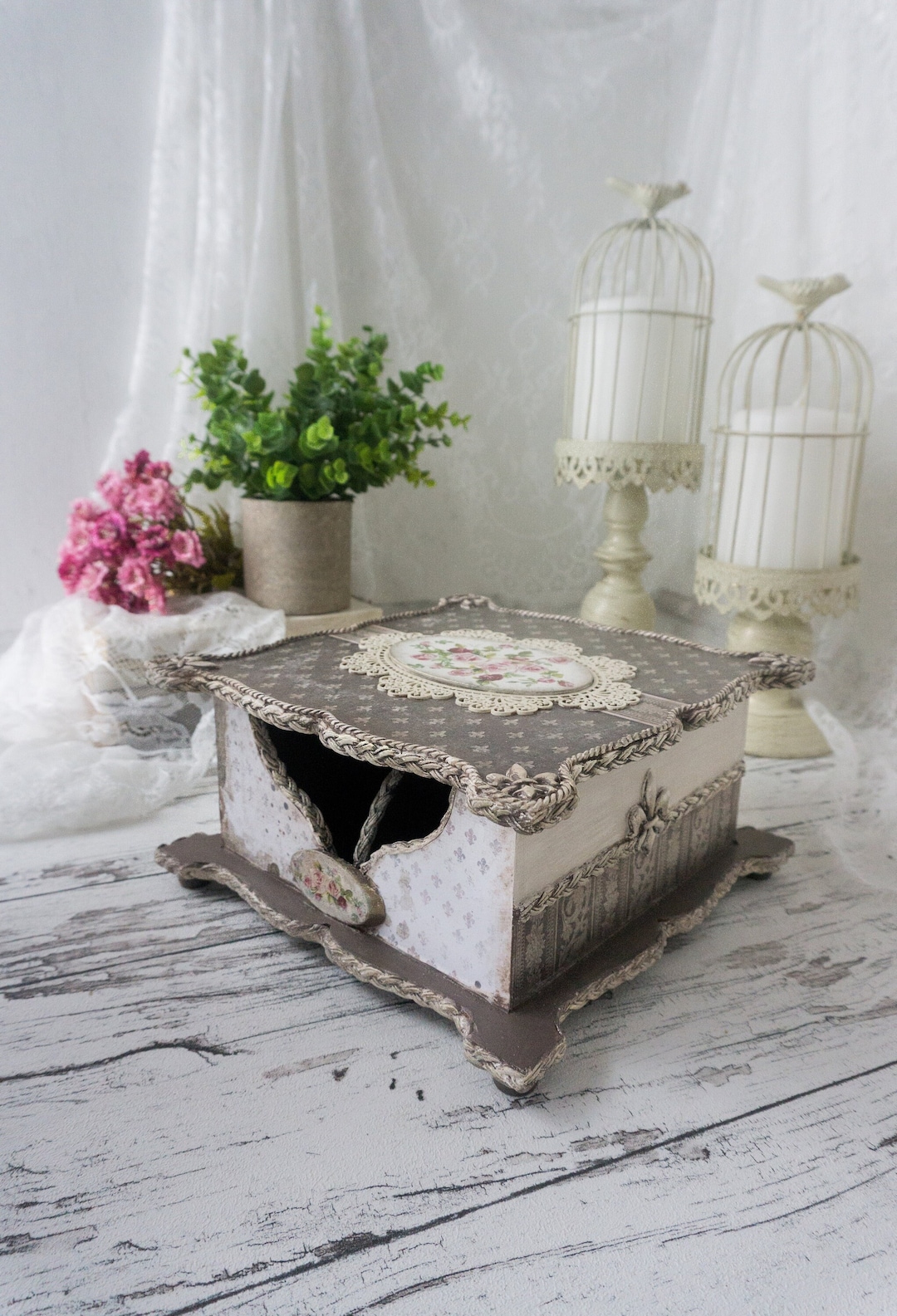 Tea Storage Box Tea Organizer Tea Bag Holder Wood Tea Box Tea Chest ...