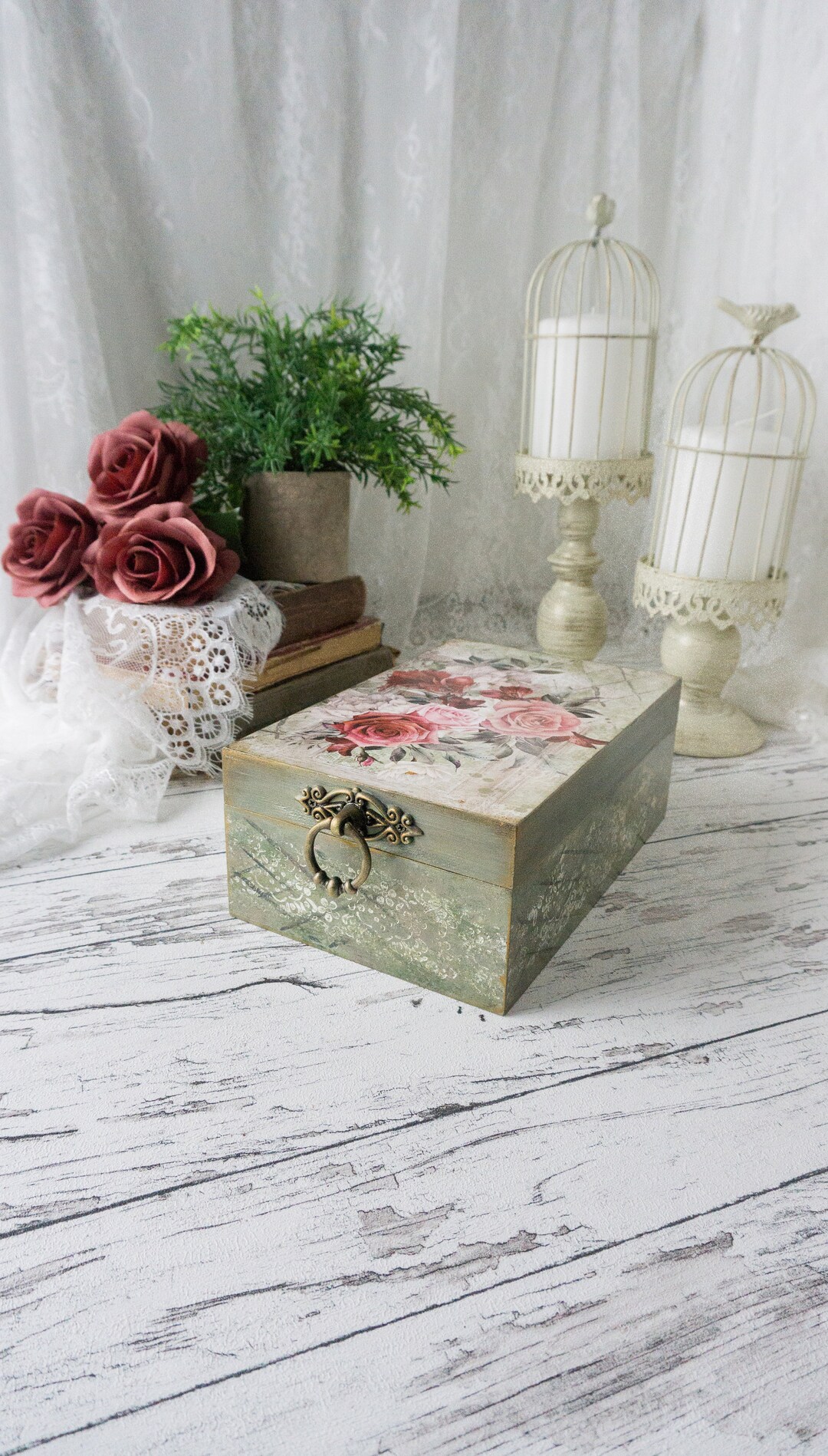Vintage Tea Box Tea Bag Organiser With 6 Compartments Tea - Etsy