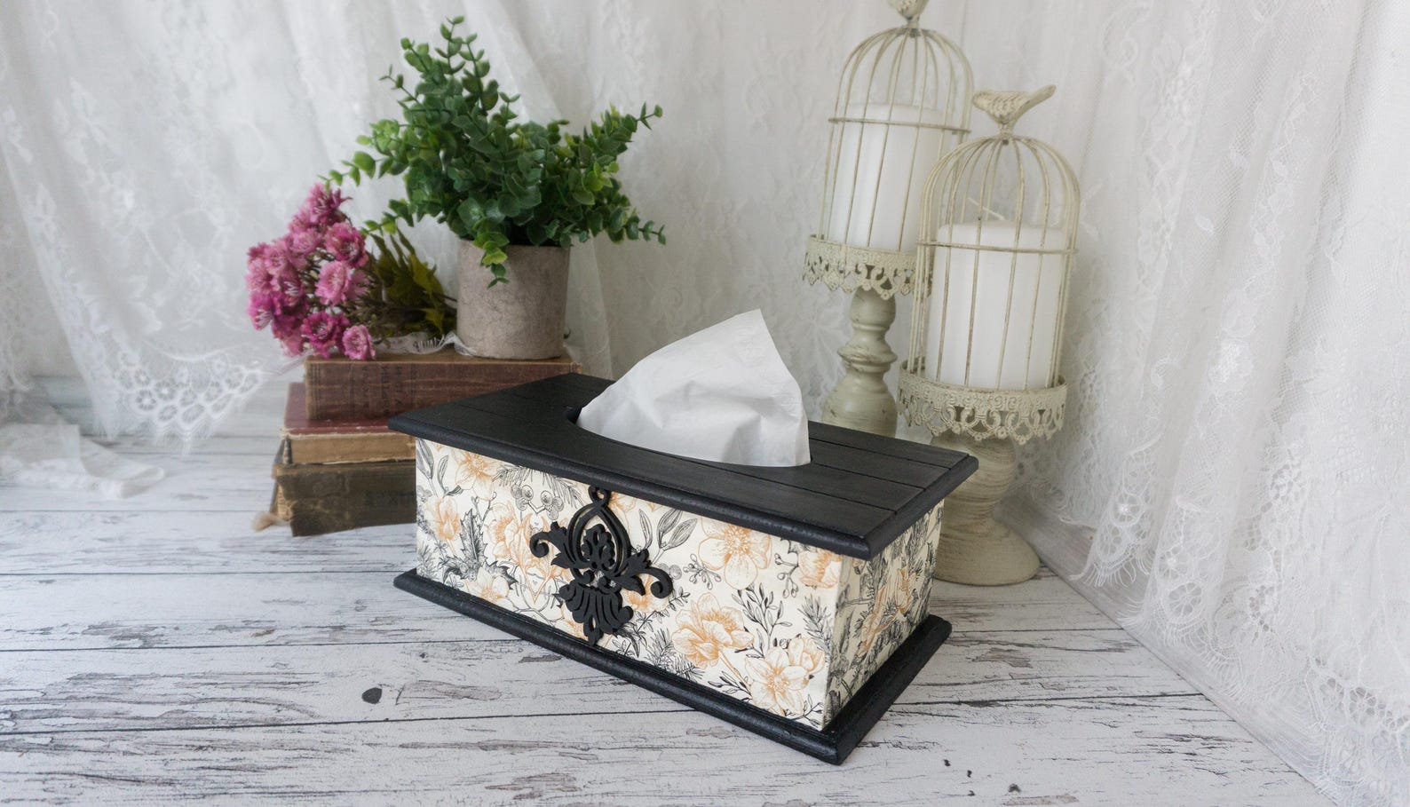 Elegant Tissue Box Cover Luxury Home Decor Wooden Tissue Box ...