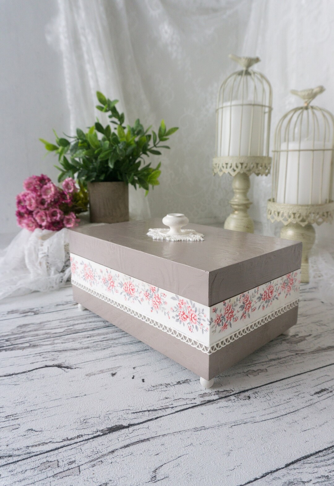 Modern Handmade Tea Box| Tea Bags Organiser Box With 6 Compartments ...