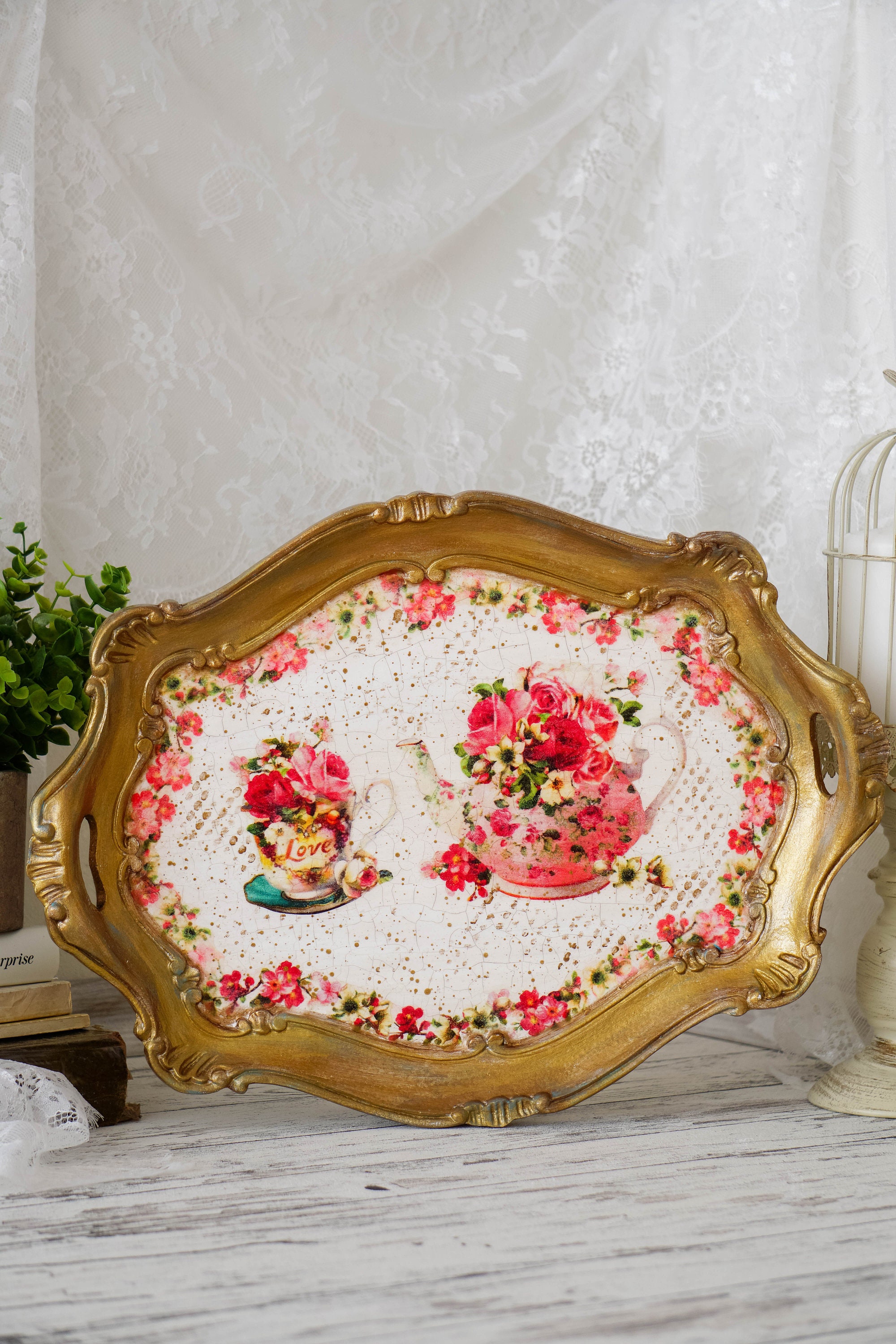 Vintage Tea Box Tissue Box and Tray Tea Box With 9 - Etsy