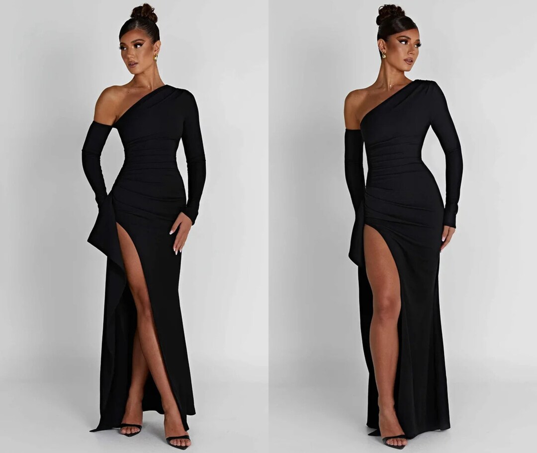 High Split Maxi Dress/ Sexy Party Dress/ Vestido/bodycon Maxi Dress ...