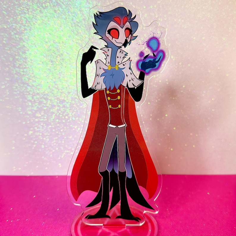 Stolas Helluva Boss 7” Inch Acrylic Standee With Round Base Version 2.0 ...