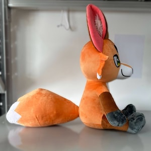 Furry Fox Plush Huggable Toy (12-inch) Fandom Animal Plushies - Etsy