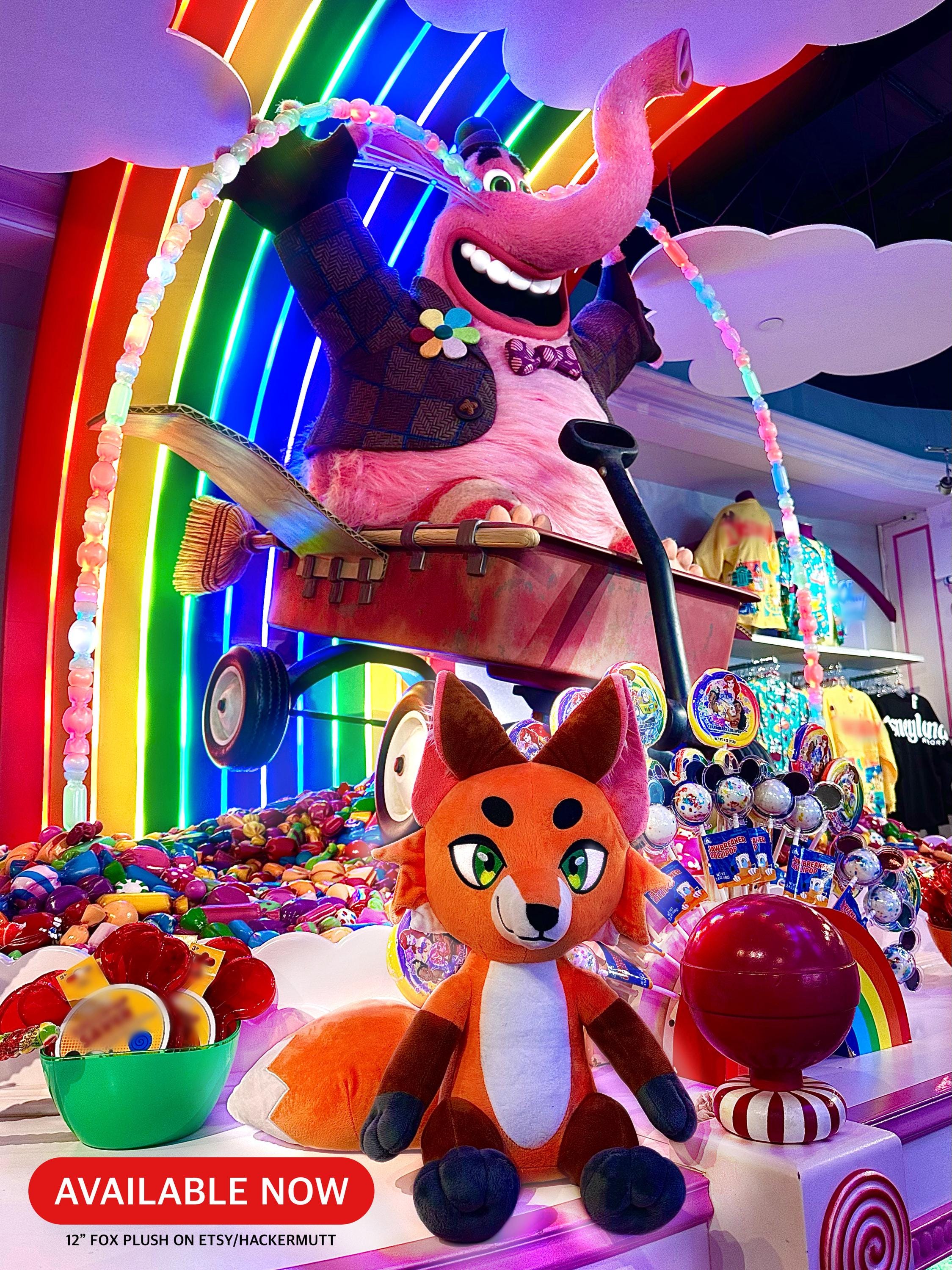 Furry Fox Plush Huggable Toy (12-inch) Fandom Animal Plushies - Etsy