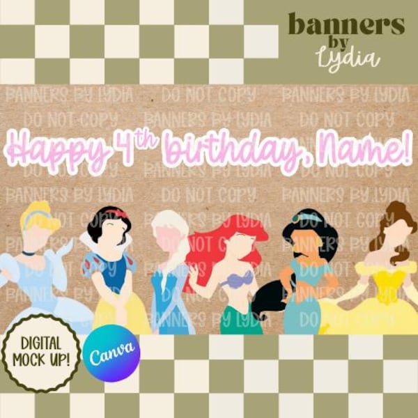 Princess Banners - Etsy