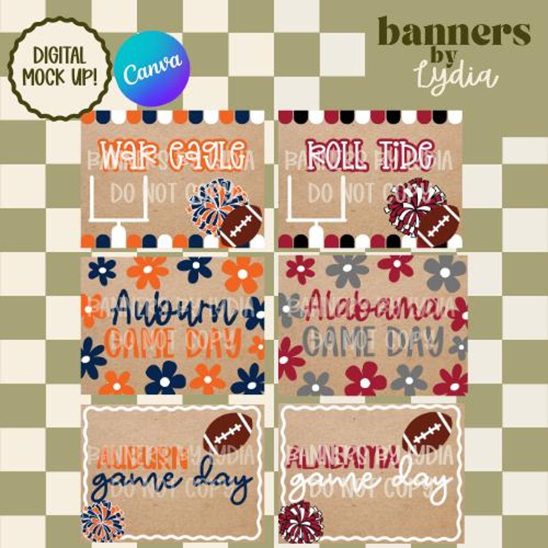 Sports Editable Banner Template Bundle - Interchangeable Graphics ...