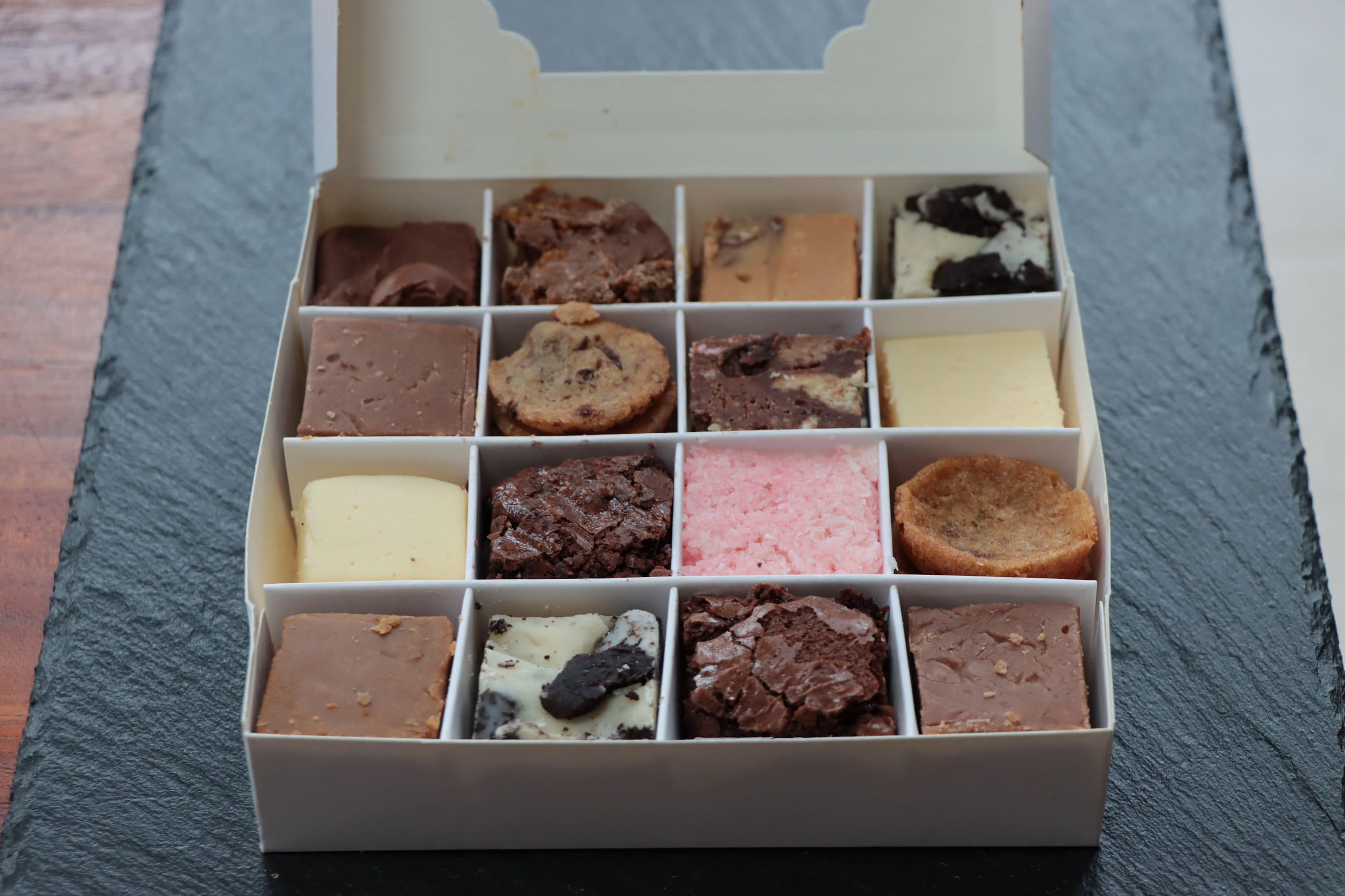 The Ultimate Treat Box With Optional Card, Fudge, Brownie, Cookies ...