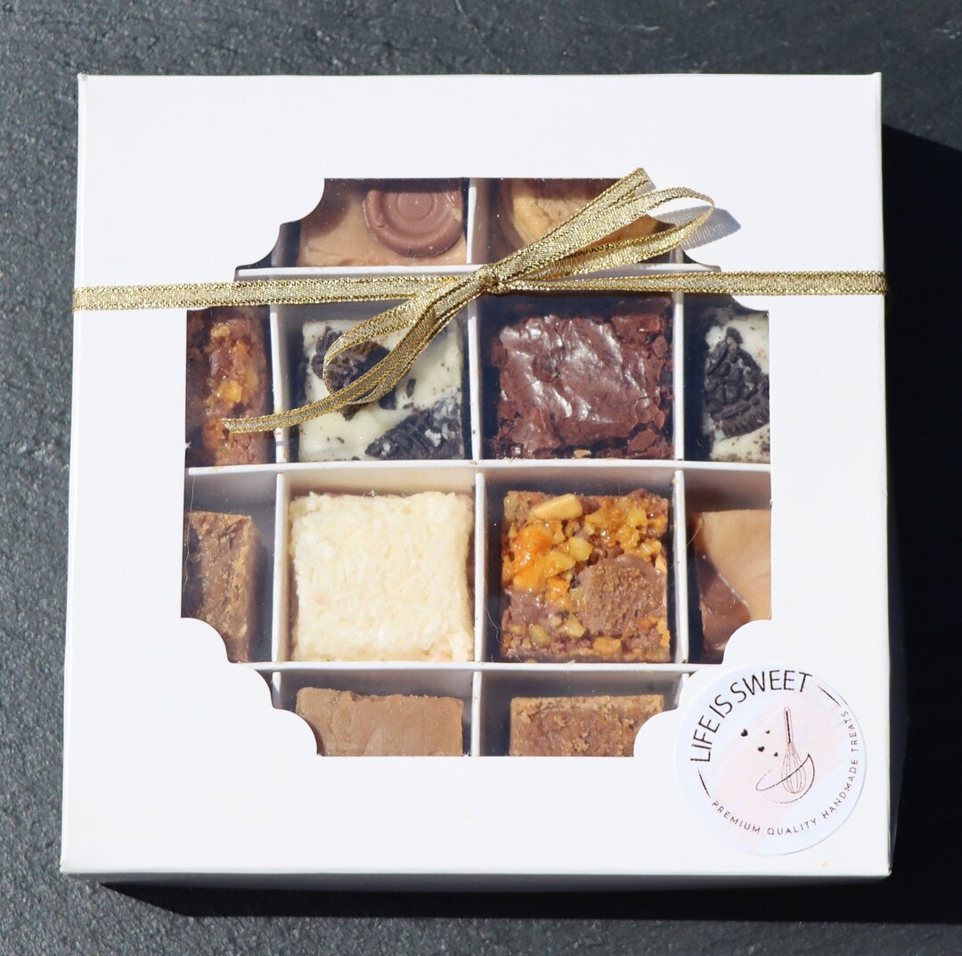 The Ultimate Treat Box With Optional Card, Fudge, Brownie, Cookies ...