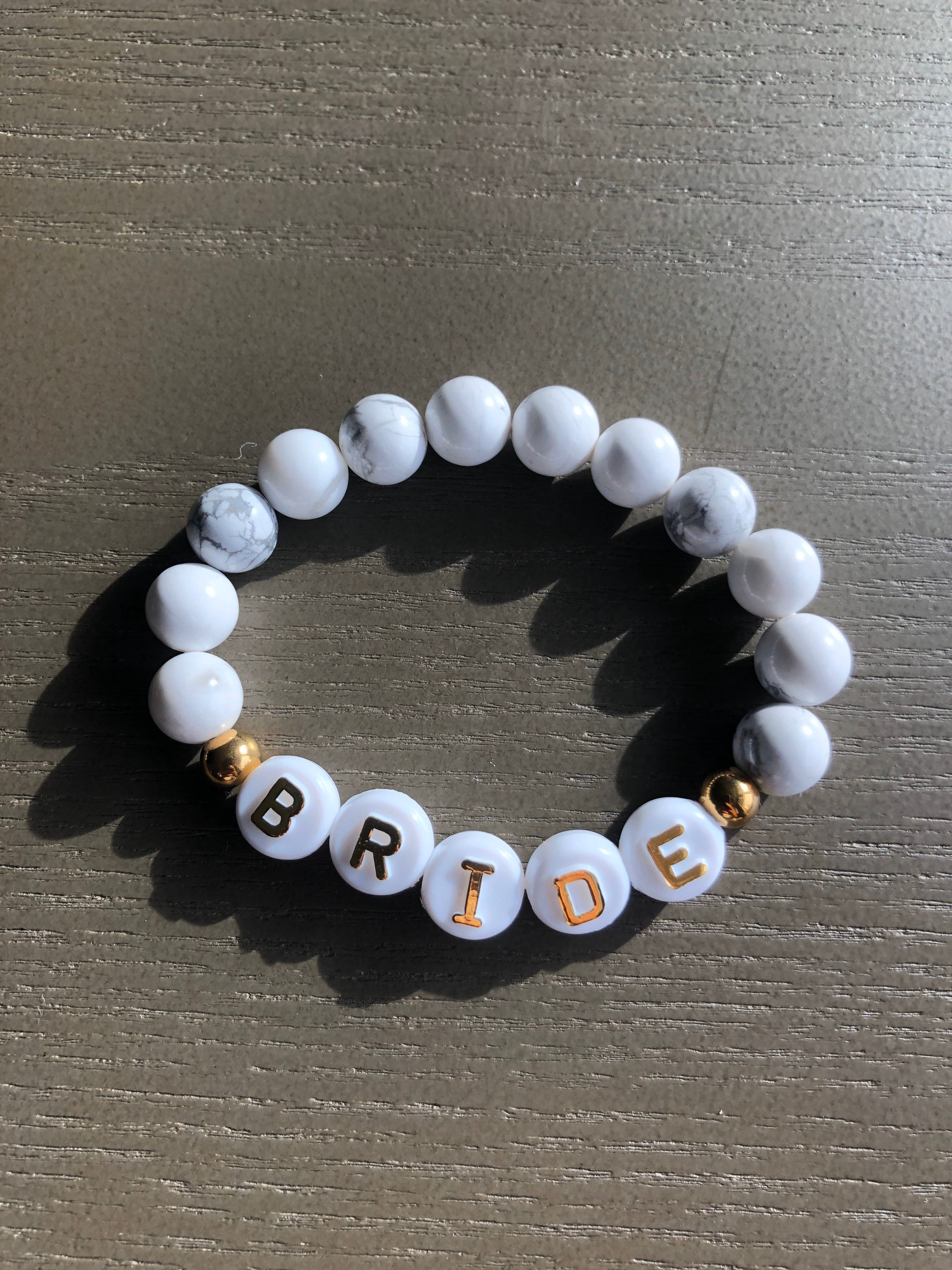 3pcs Bridal Bride-to-Be Beaded Bracelet Set Wedding Date | Etsy