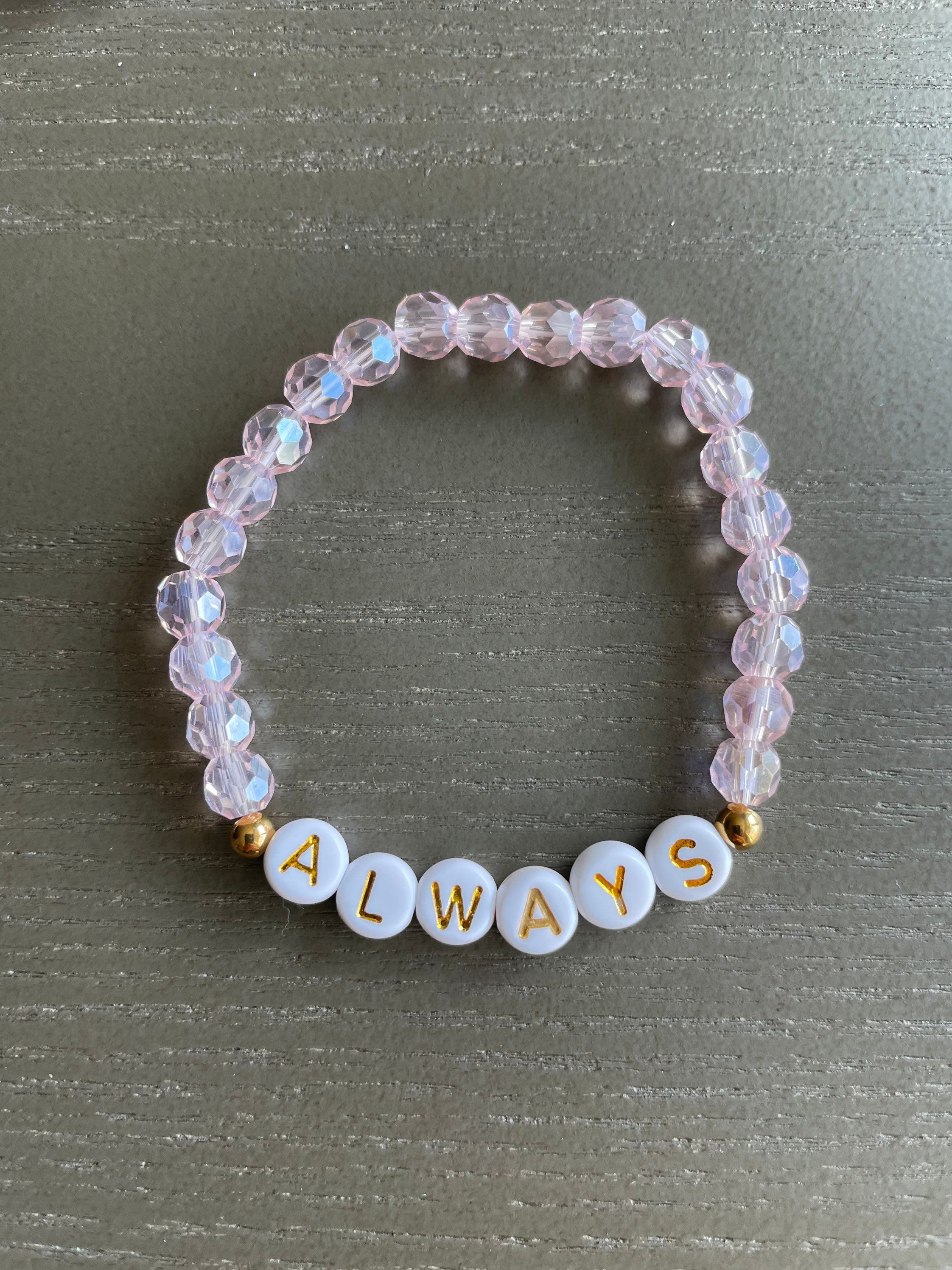 Forever & Always Beaded Bracelet Set, Bridal Jewelry, Bridal Bracelets ...