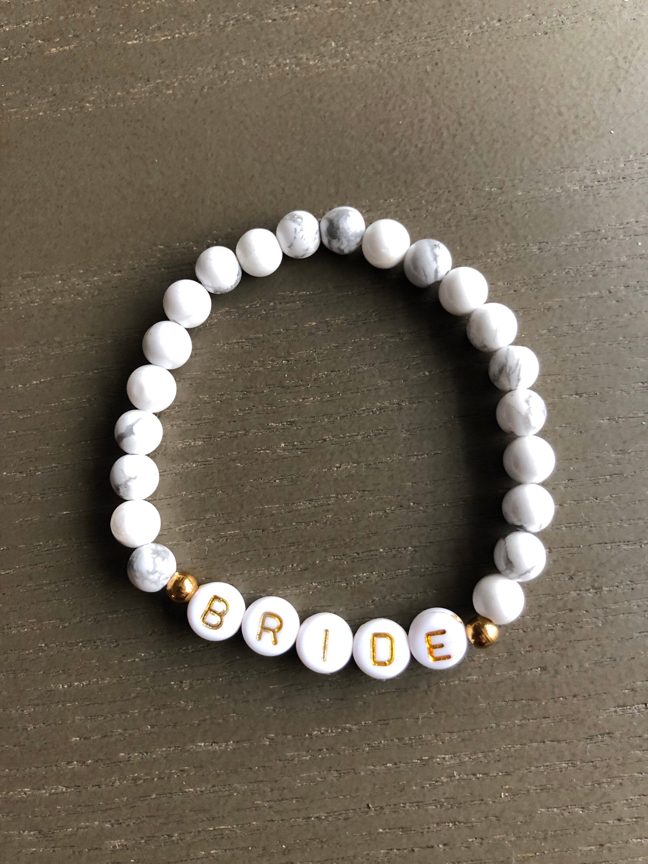 3pcs Bridal Bride-to-Be Beaded Bracelet Set Wedding Date | Etsy