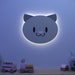 Cute KITTEN WALL LIGHT Wooden Night Lights for Kids Soft Light for ...
