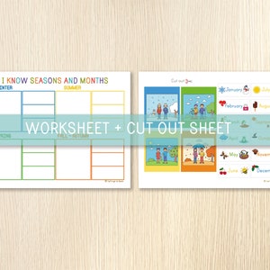 Months of the Year and Seasons, NORTHERN HEMISPHERE, Preschool ...