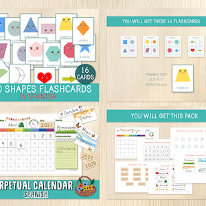 Spanish MEGA BUNDLE - Spanish Worksheets - Flashcards, Calendar ...