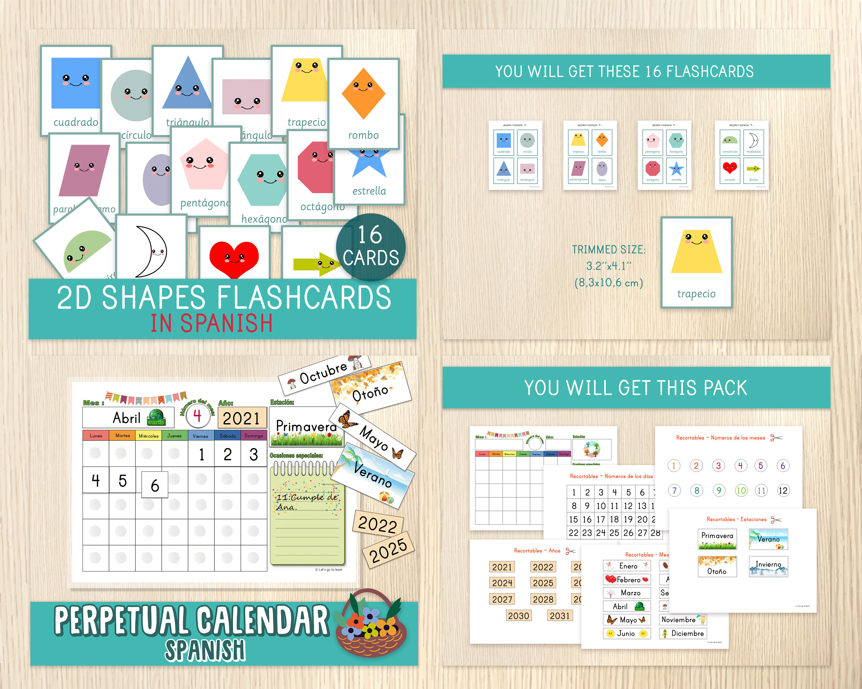 Spanish MEGA BUNDLE - Spanish Worksheets - Flashcards, Calendar ...