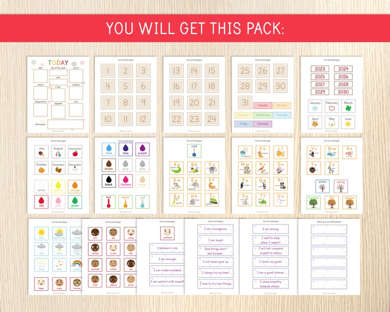 Daily Morning Board, Circle Time Calendar, Preschool & Kindergarten ...