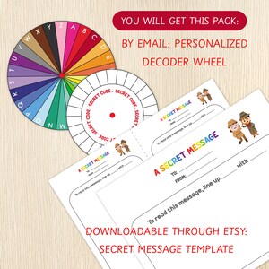 Personalized Decoder Wheel, Create Your Own Wheel, Secret Codes, Secret ...