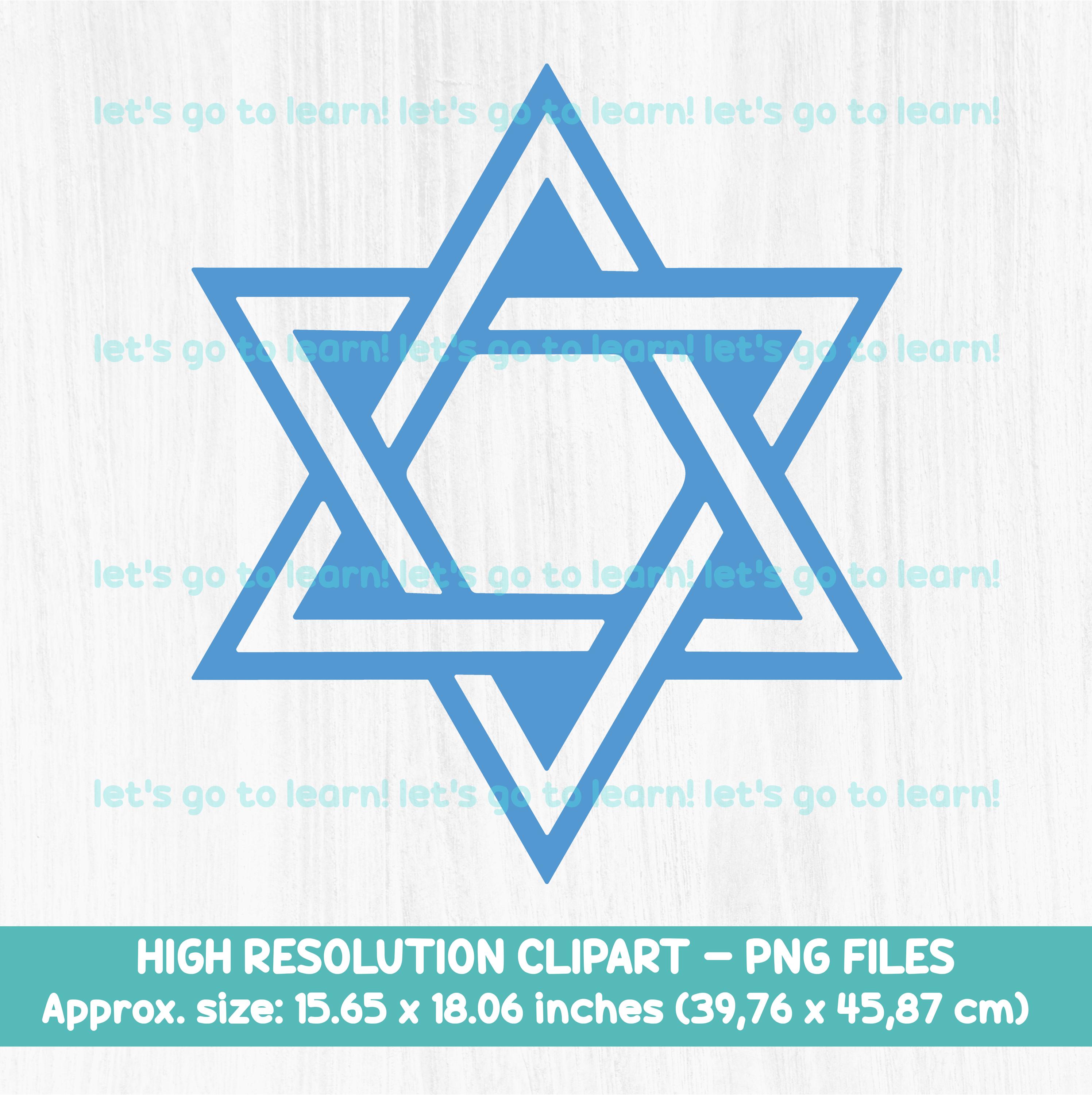 Star of David Bundle PNG - Jewish Star SVG - Hanukkah Clipart Set ...