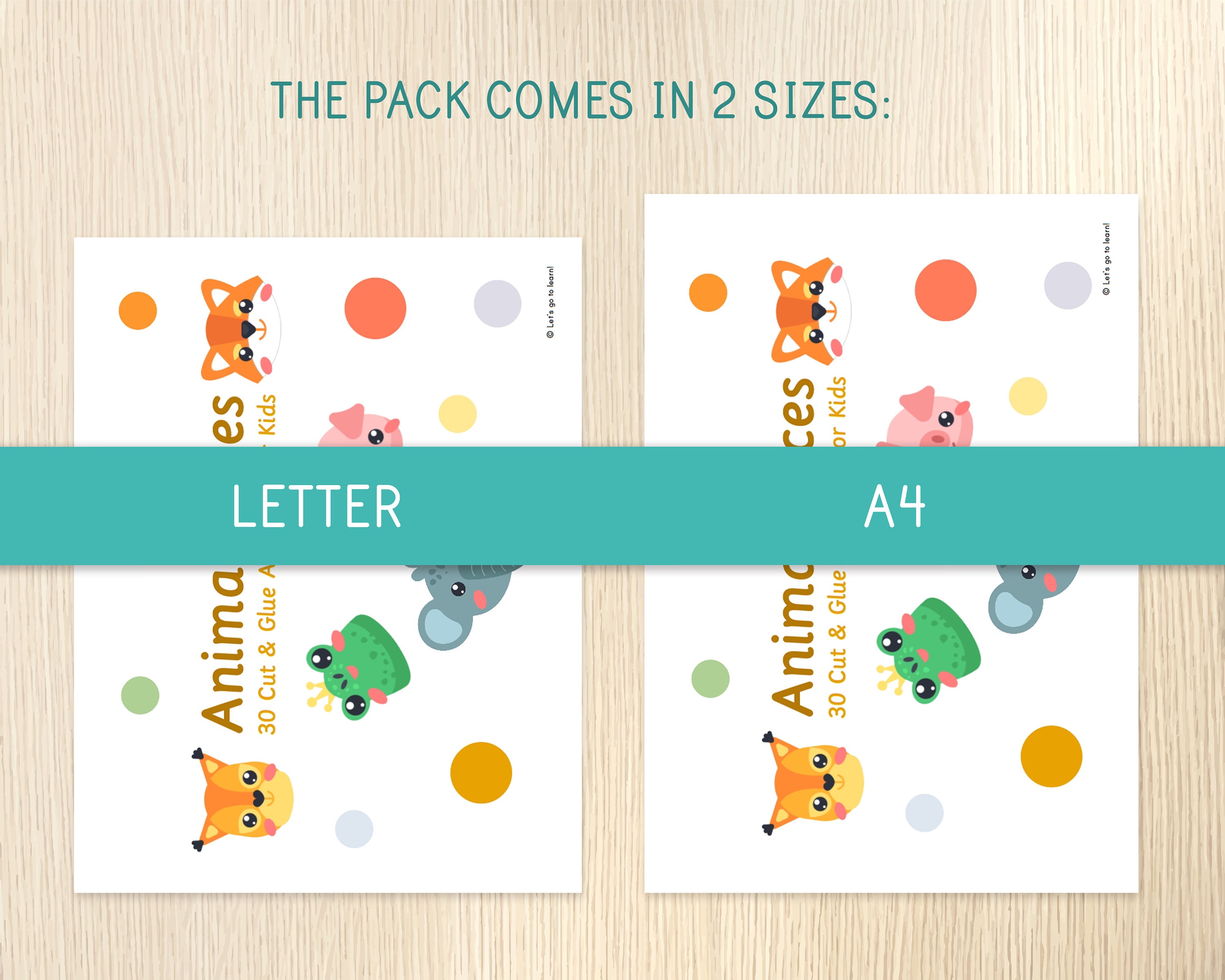 Animal Faces Cut & Paste Activities, Cut and Glue, Preschool ...