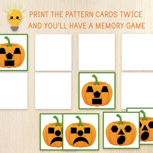 Build a Jack-o'- Lantern, Shapes Matching Activity, Halloween Printable ...