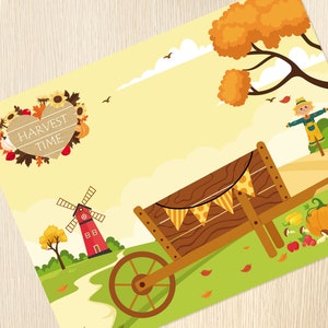 Fall Game for Kids, Autumn Counting Activity, Harvest Time, Task Cards ...