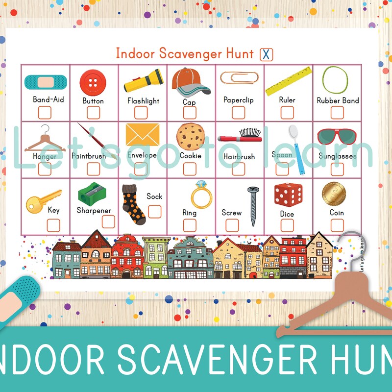 Indoor Scavenger Hunt - Etsy