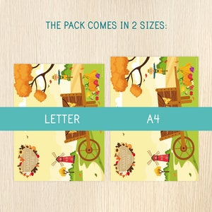 Fall Game for Kids, Autumn Counting Activity, Harvest Time, Task Cards ...