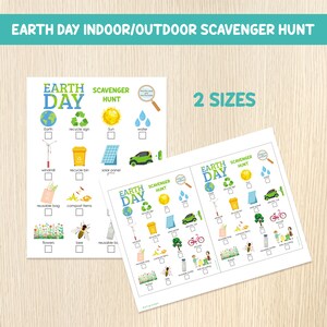 Earth Day Scavenger Hunt - Indoor Treasure Hunt With Cards to Hide ...