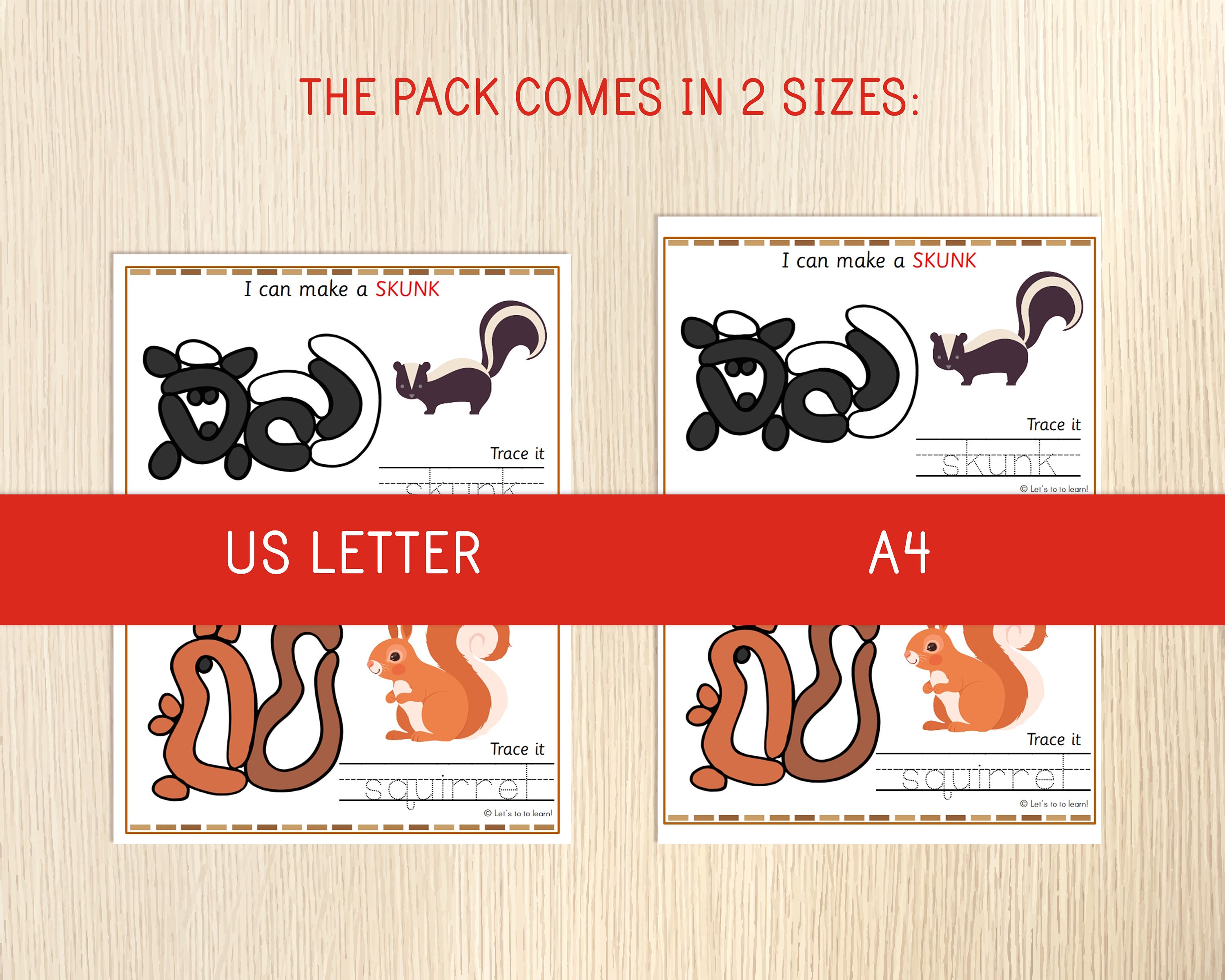 Forest Animals Playdough Mats, Play Dough Activities, Preschool ...
