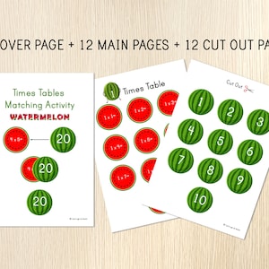 Times Tables Matching Activity - 1-12, Multiplication Puzzles, Learning ...