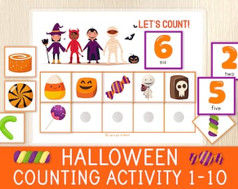 Printable Kindergarten Halloween Worksheet Workbook Activity - Etsy