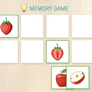 Fruit Slices Matching Activity, Outside & Inside Fruits, Montessori ...