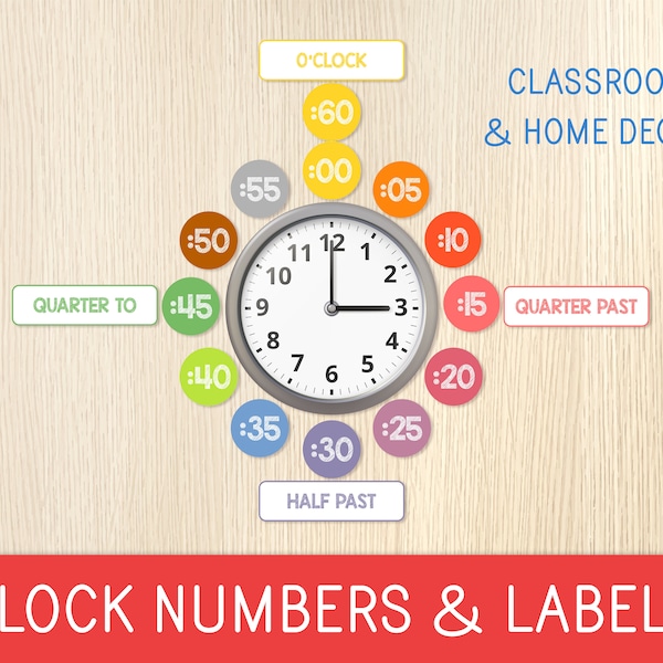 Clock Wall Decal - Etsy