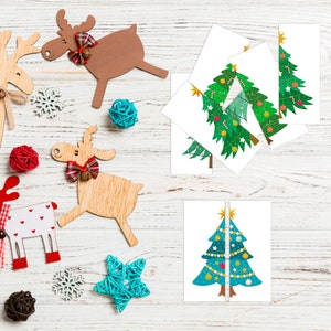 Christmas Trees Matching Game, Christmas Puzzles, Xmas Activity for ...